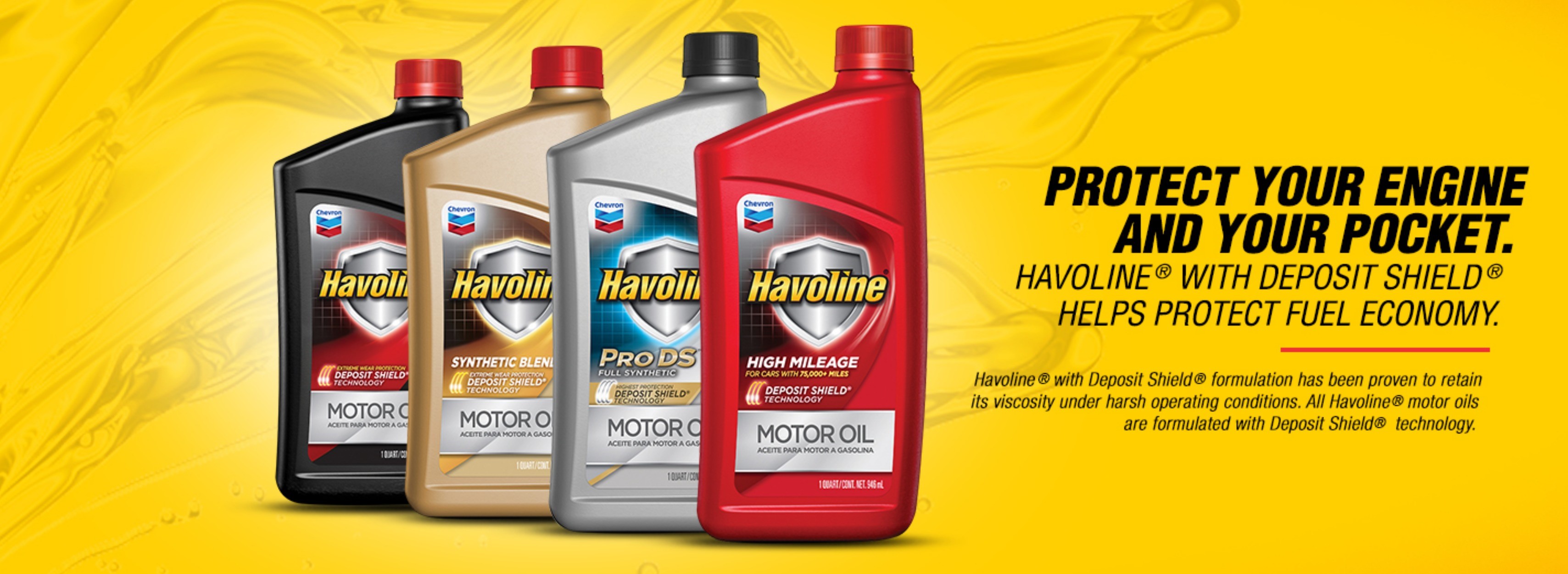 Give your engine the best with Havoline® motor oils